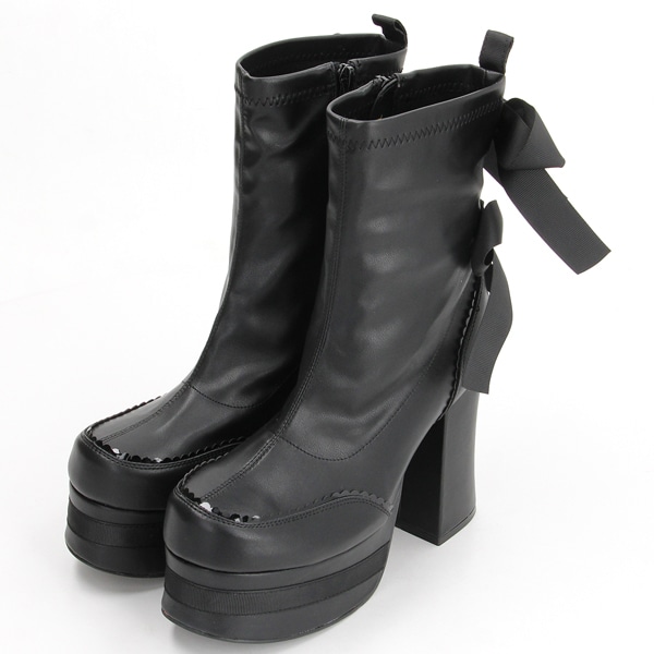 ヨースケ（YOSUKE）/バックリボン厚底ブーツ(YOSUKE POP&CULTURE)