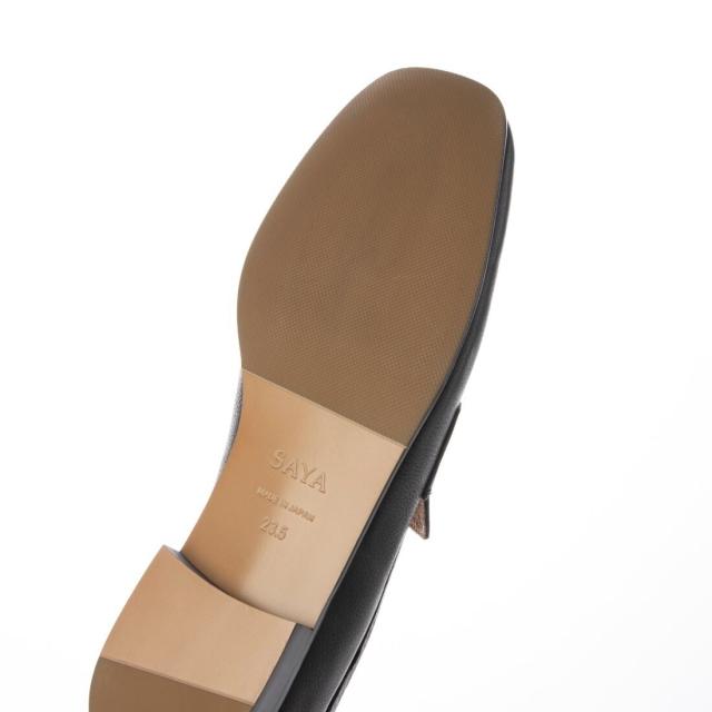 サヤ（SAYA）/23秋冬フラット本革スクエアトウローファー