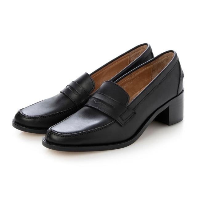 サヤ（SAYA）/24春夏新作5．5cm本革ペニーローファー （シルバー）