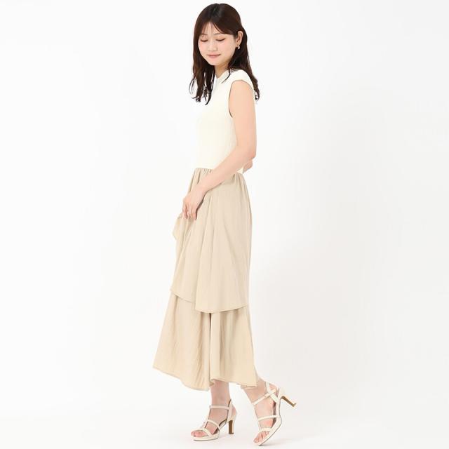 ミッシュマッシュ（MISCH MASCH）/25春夏新作 ドッキングニットワンピース