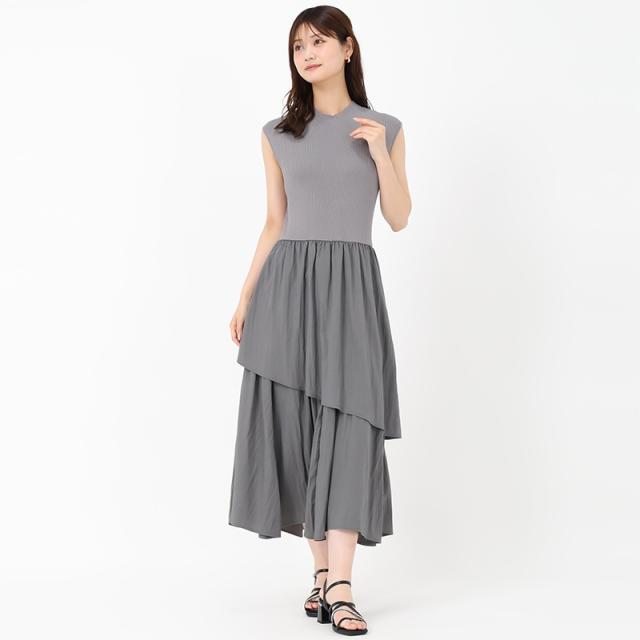 ミッシュマッシュ（MISCH MASCH）/25春夏新作 ドッキングニットワンピース