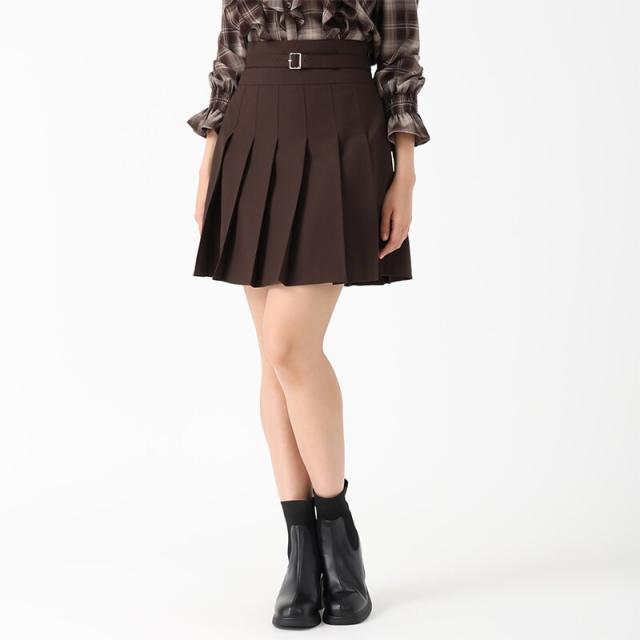 ミッシュマッシュ（MISCH MASCH）/2025秋冬新作 ベルト付きタックミニスカート