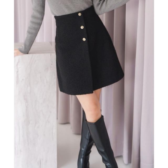 【NEW】ミッシュマッシュ（MISCH MASCH）/2025秋冬新作 ブークレーミニスカート
