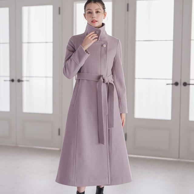 ミッシュマッシュ（MISCH MASCH）/2025秋冬新作 ブローチ付きスタンドカラー3wayコート