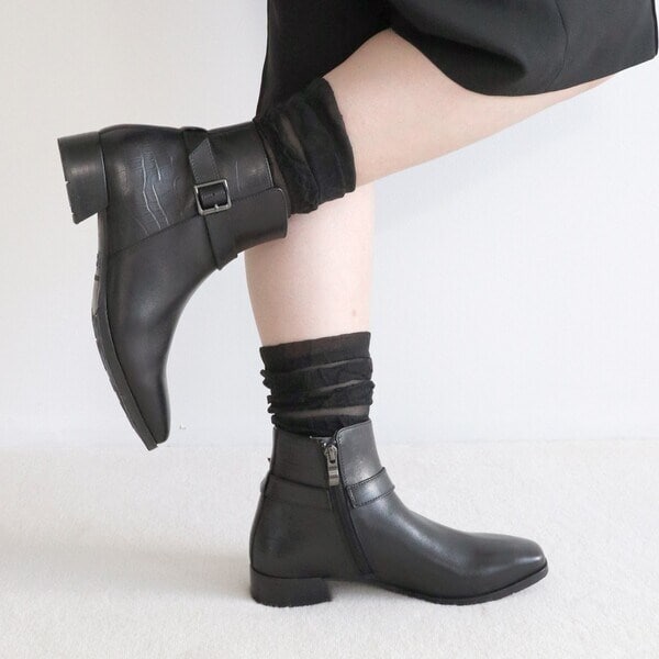 モードカオリ（MODE KAORI）/スクエアショートブーツ/21530