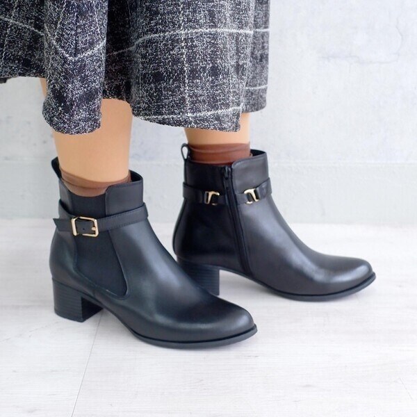 モードカオリ（MODE KAORI）/ベルト付き2WAYサイドゴアブーツ/21537