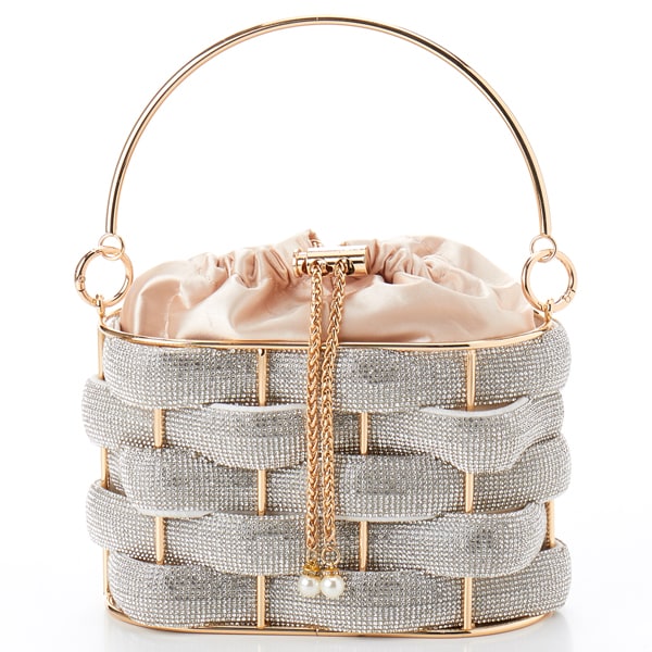 カシュカシュ（cache cache）/カシュカシュ cachecache / メタリックメッシュオーバルバッグ