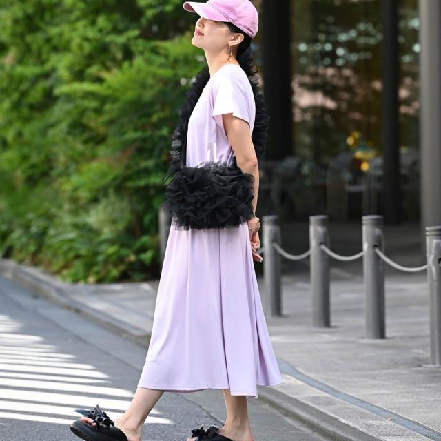 エニムバイビッキー（ENIM BY VICKY）/【ENIM BY VICKY】【UVカット】ハイゲージカットチュニックワンピース《手洗い可能》