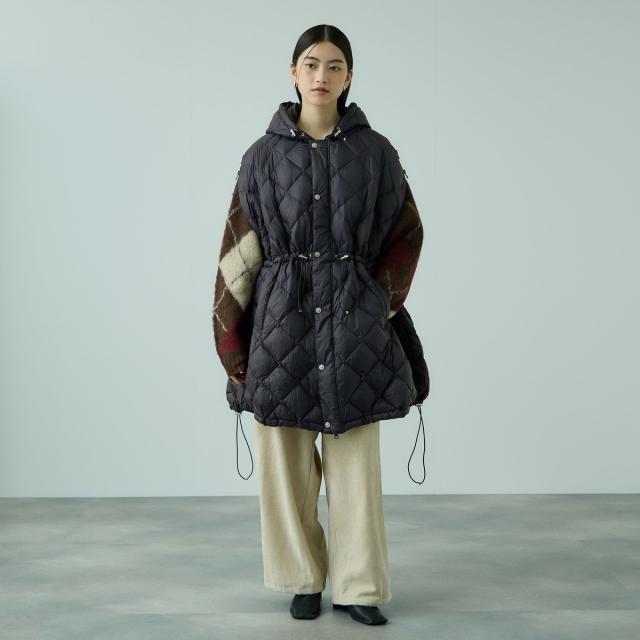 ビッキー（VICKY）/TAION　ダウンケープコート≪手洗い可能≫