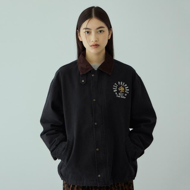 ビッキー（VICKY）/TIGER刺繍ダックジャケット≪手洗い可能≫