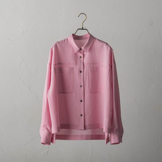 メイソングレイ（MAYSON GREY）/ボタニカルダイクロップドシャツ≪洗濯機で洗える≫