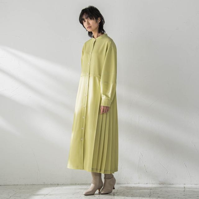 メイソングレイ（MAYSON GREY）/シャンブレーサイドプリーツワンピース≪手洗い可能≫