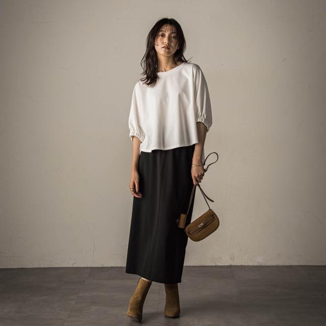 メイソングレイ（MAYSON GREY）/【新色追加】ハーフドルマンスリーブスカートセットアップ≪洗濯機で洗える≫