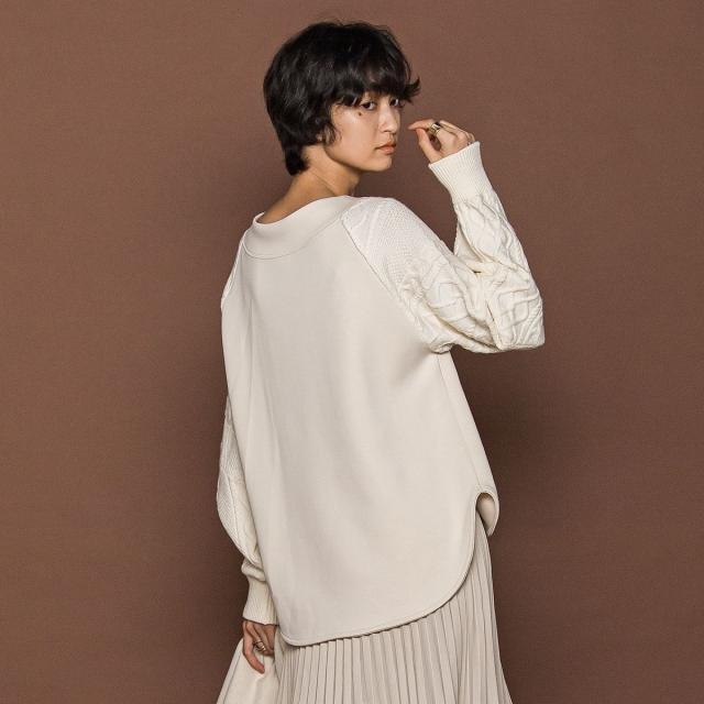 メイソングレイ（MAYSON GREY）/ときめきケーブルニット≪手洗い可能≫