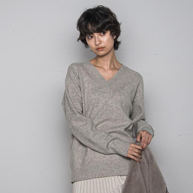 メイソングレイ（MAYSON GREY）/【ふわもち】Vネックニット≪洗濯機で洗える≫