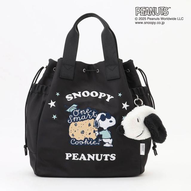 イザック（Y’saccs）/SNOOPYデザイン 2way巾着トート(クッキー）