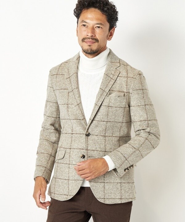 メンズビギ/【LANIFICIO ROMA】ツイーディー圧縮ジャージプレス仕上げ