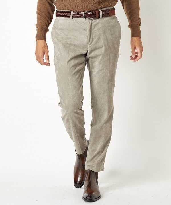 メンズビギ/コマスエードストレッチスラックス【セットアップ対応】