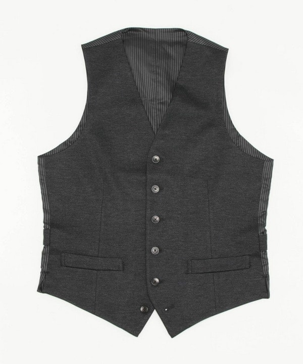 メンズビギ/【ACTIVE TAILOR】エクストラTRジャージヘリンボーンプリントベスト