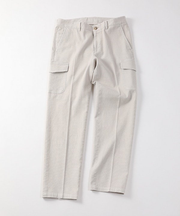 メンズビギ（MEN’S BIGI）/コットンリネンストレッチカーゴパンツ