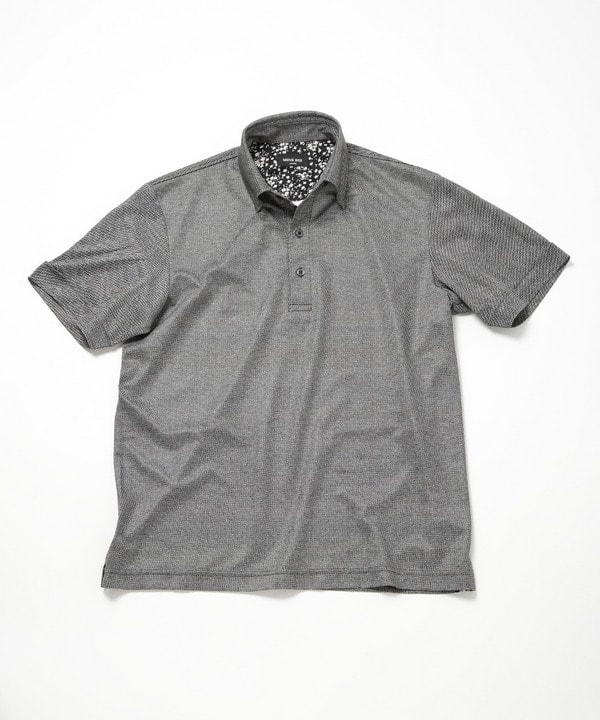 メンズビギ（MEN’S BIGI）/【ACTIVE TAILOR】COOL MAX ツイルプリントジャージポロシャツ