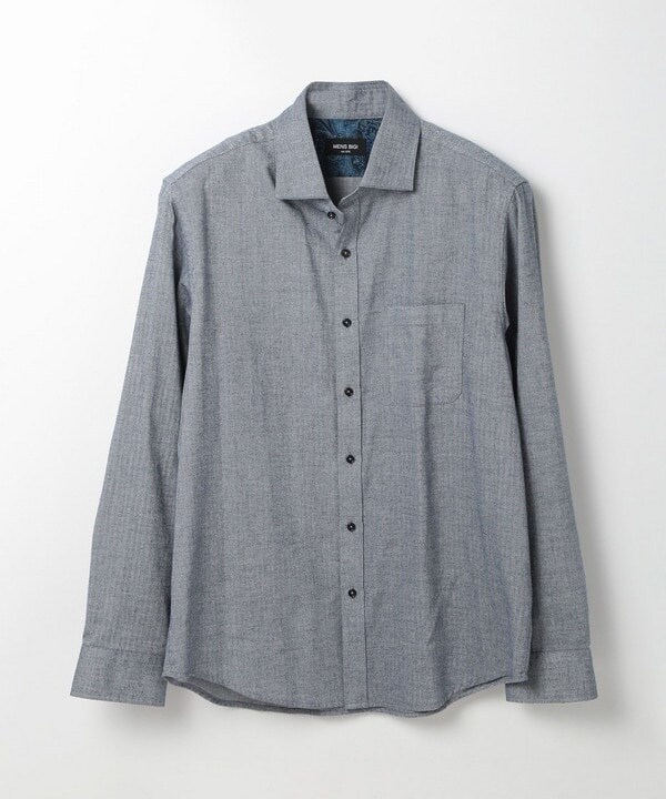 メンズビギ（MEN’S BIGI）/コットンカシミアヘリンボーンシャツ