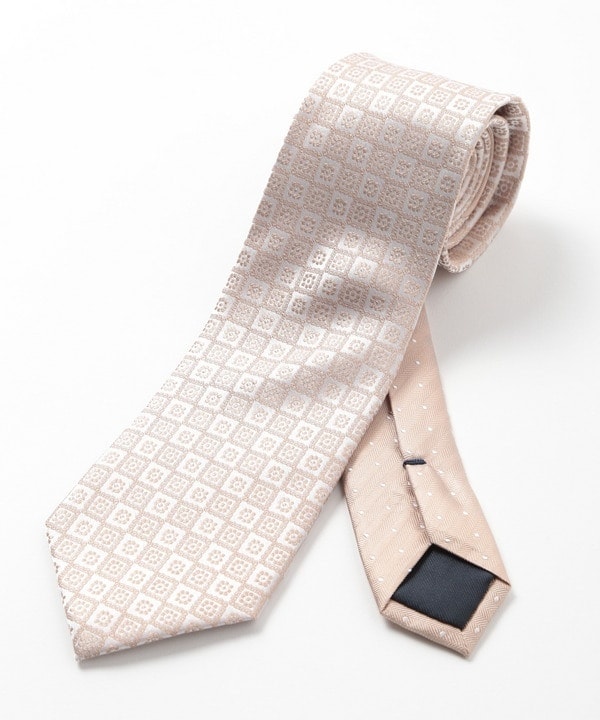 メンズビギ（MEN’S BIGI）/シャドー小紋柄シルクネクタイ