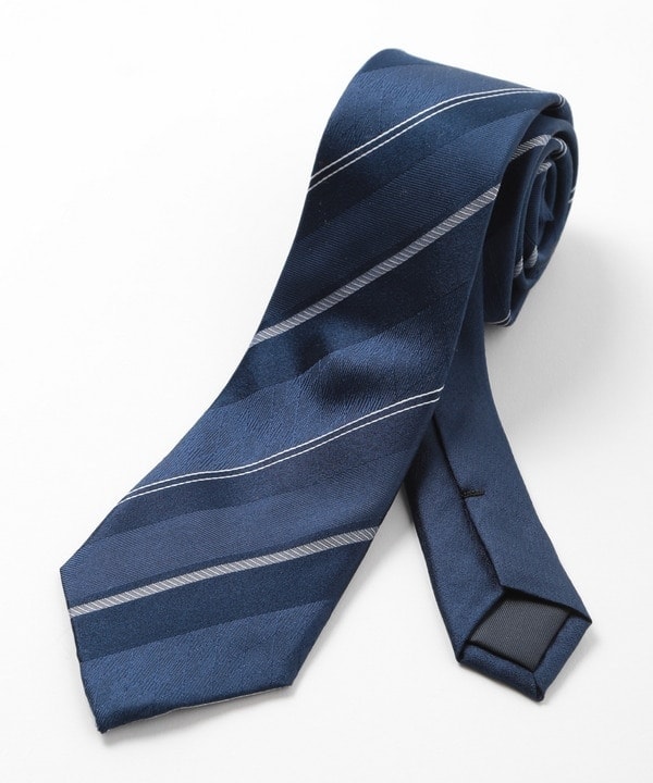 メンズビギ（MEN’S BIGI）/アーガイル×ストライプ柄シルクネクタイ