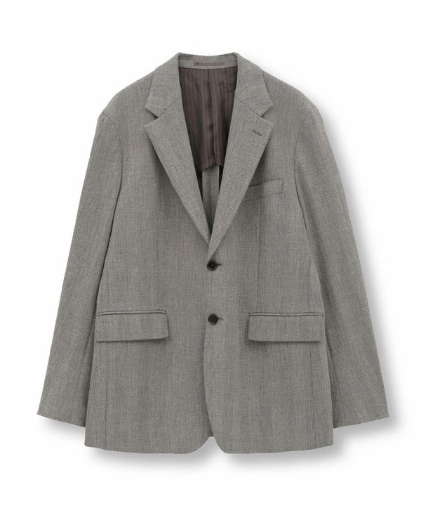 メンズビギ（MEN’S BIGI）/二重織ヘリンボーン　テーラードジャケット＜2WAYストレッチ＞