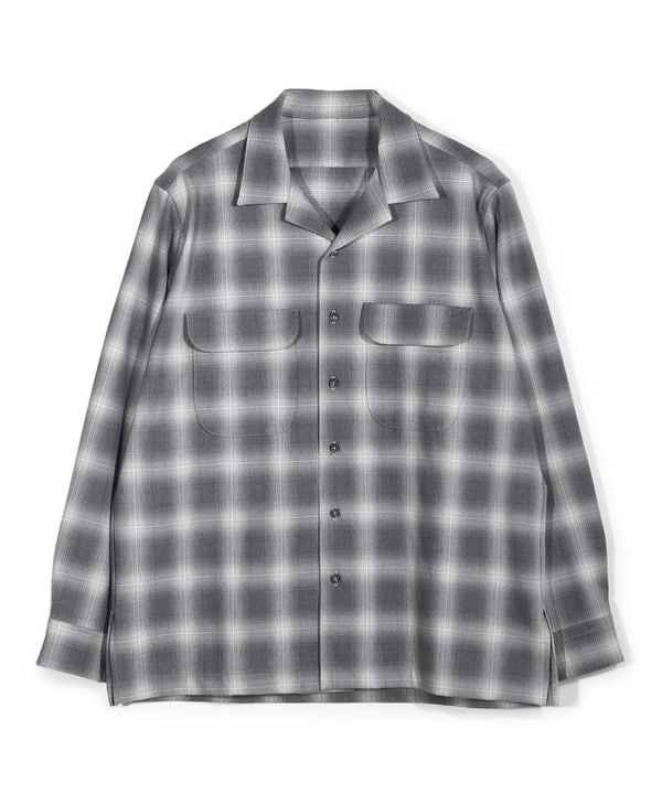 メンズビギ（MEN’S BIGI）/ダブルポケットオンブレーチェックシャツ＜ストレッチ＞