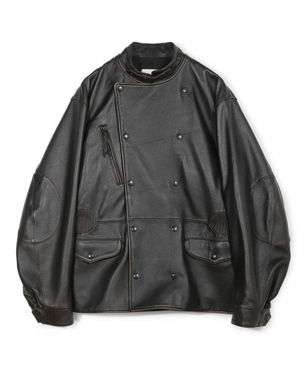 メンズビギ（MEN’S BIGI）/【50th Anniv ． 菊池武夫】AGED SHEEPSKIN LEATHER JACKET
