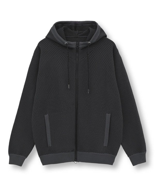 メンズビギ（MEN’S BIGI）/ハニカムニット ジップパーカー