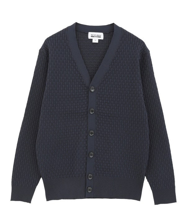 メンズビギ（MEN’S BIGI）/12Gブリスター柄カーディガン