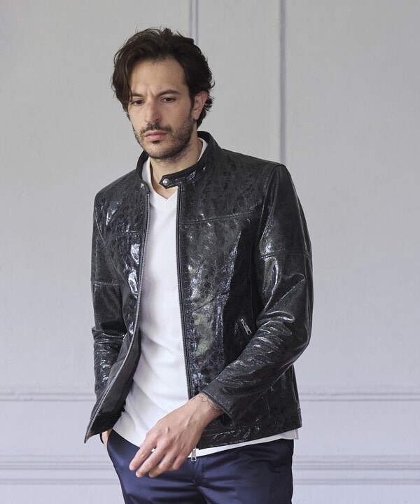 ラトルトラップ（RATTLE TRAP）/オイル・プルアップレザー　シングルライダース