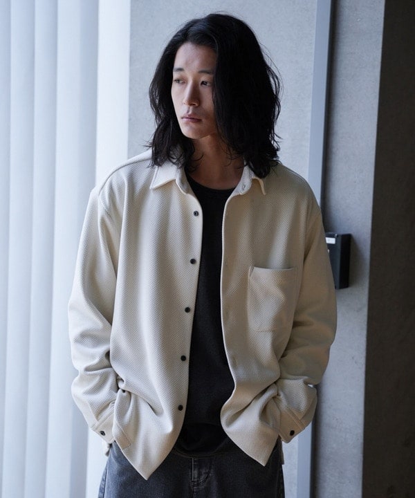 ラトルトラップ（RATTLE TRAP）/ハニカムジャガードオーバーシャツ