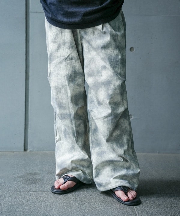 ラトルトラップ（RATTLE TRAP）/フェイクレザーライクワンタックワイドイージーパンツ