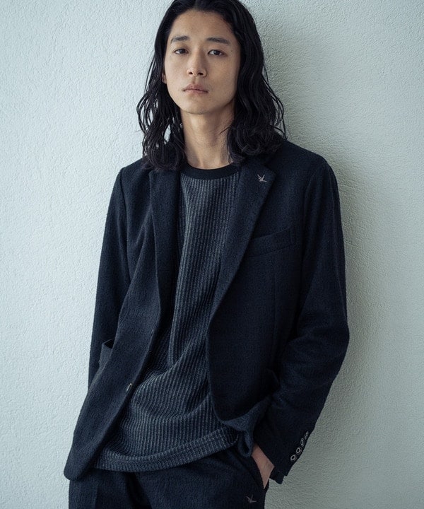 ラトルトラップ（RATTLE TRAP）/1PIU1UGUALE3ブラックジャガードジャケット