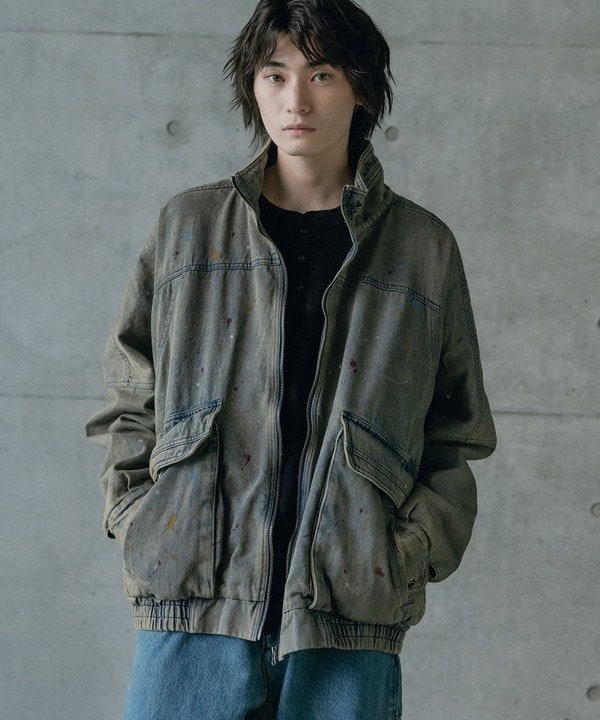 ラトルトラップ（RATTLE TRAP）/12ozスラブデニムスタンドブルゾン