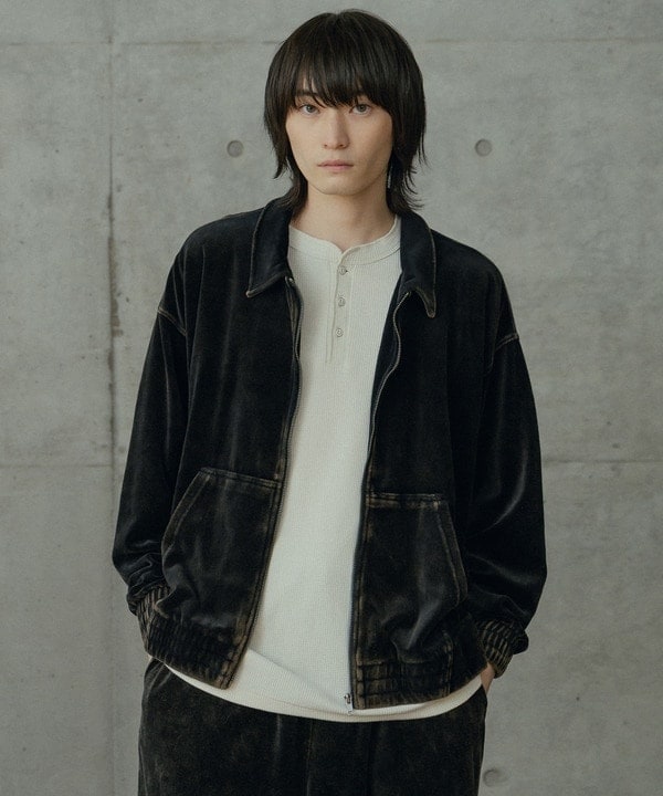 ラトルトラップ（RATTLE TRAP）/コットンベロアパウダー加工ブルゾン