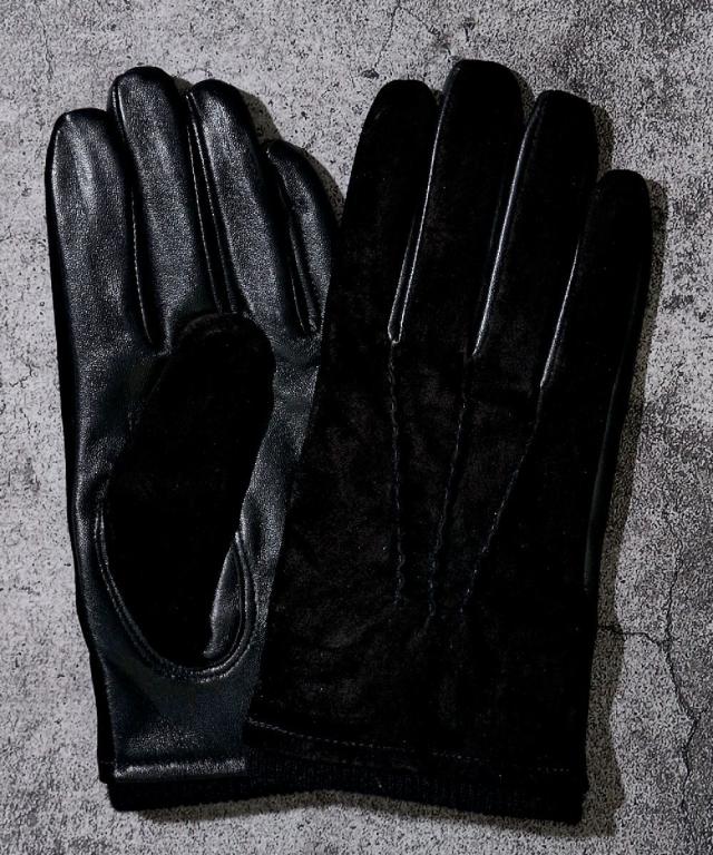 テットオム（TETE HOMME）/【スマホ対応】スエードニットカフスグローブ