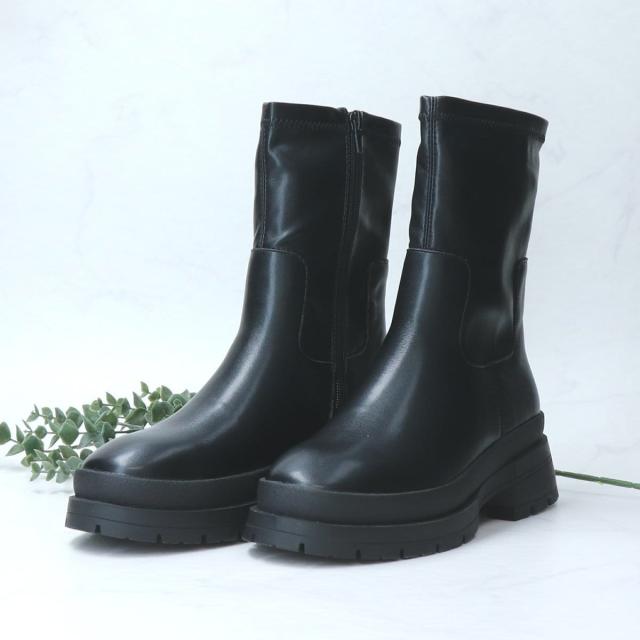 ブリジット バーキン（Bridget Birkin）/アウトレット◆4．5cmヒール◆モールドストレッチショートブーツ