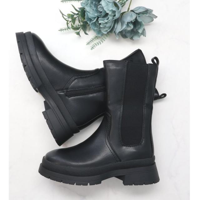 ブリジット バーキン（Bridget Birkin）/アウトレット◆4cmヒール◆モールドサイドゴアショートブーツ