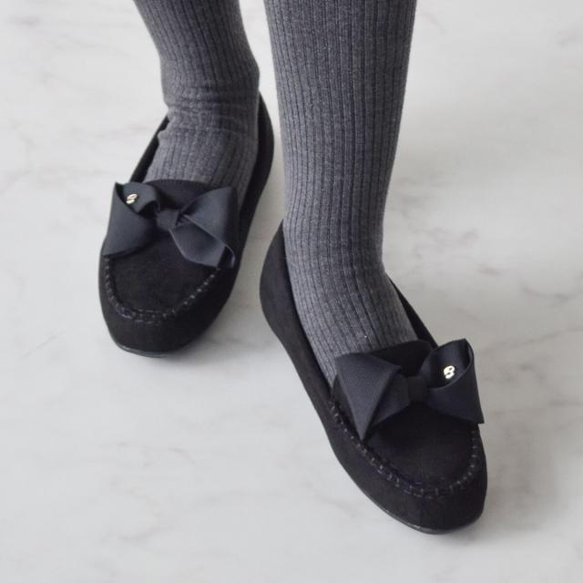 ブリジット バーキン（Bridget Birkin）/Bridget Birkin◆1．5cmヒール◆グログランリボンモカシンシューズ