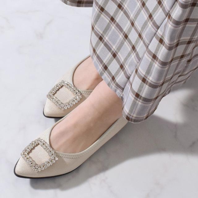 ブリジットバーキン ウォーク（Bridget Birkin Walk）/Bridget Birkin Walk◆2．5cmヒール◆ビジューモチーフポインテッドパンプス