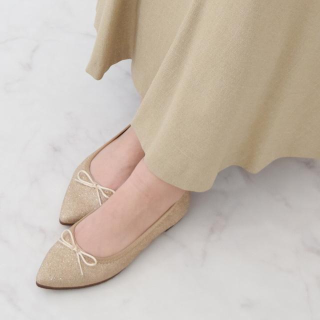 ブリジット バーキン（Bridget Birkin）/Bridget Birkin◆1．3cmヒール◆ポインテッドトゥバレエシューズ