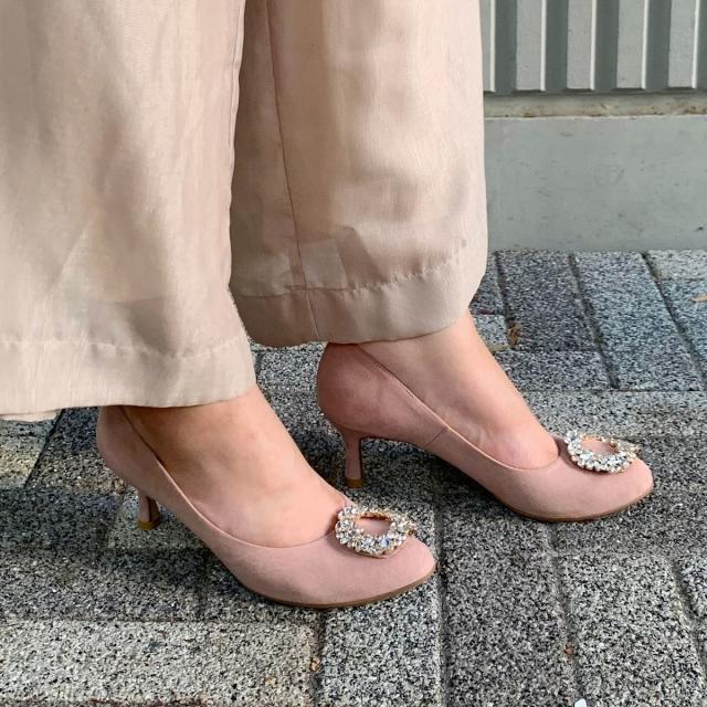 ブリジット バーキン（Bridget Birkin）/◆5cmヒール◆骨格ウェーブパンプス