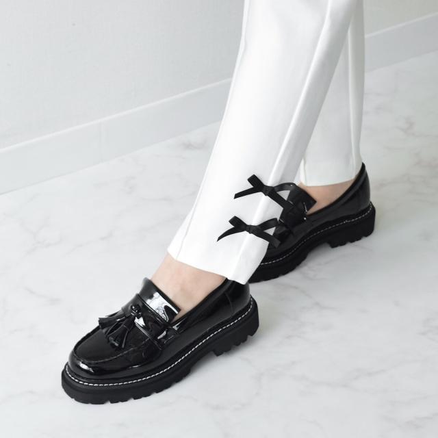 ブリジット バーキン（Bridget Birkin）/25秋冬新作◆Bridget Birkin◆3．5cmヒール◆ステッチタッセルローファー