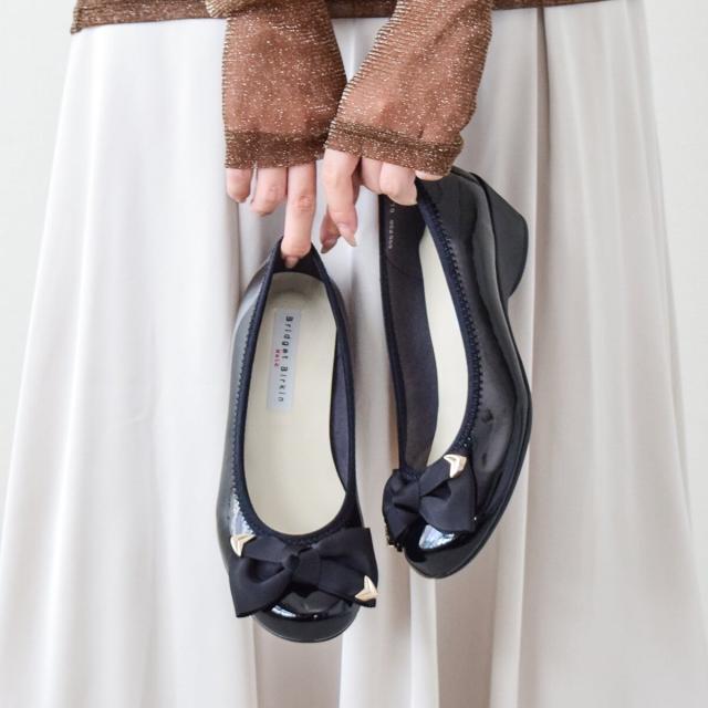 ブリジットバーキン ウォーク（Bridget Birkin Walk）/25秋冬新作◆Bridget Birkin Walk◆コーナーパーツリボンウォーキングパンプス