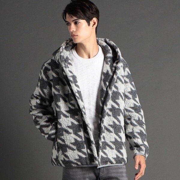 ムッシュニコルエクストラ/【ex/tra】LANIFICIO ROMA ボアフーディブルゾン