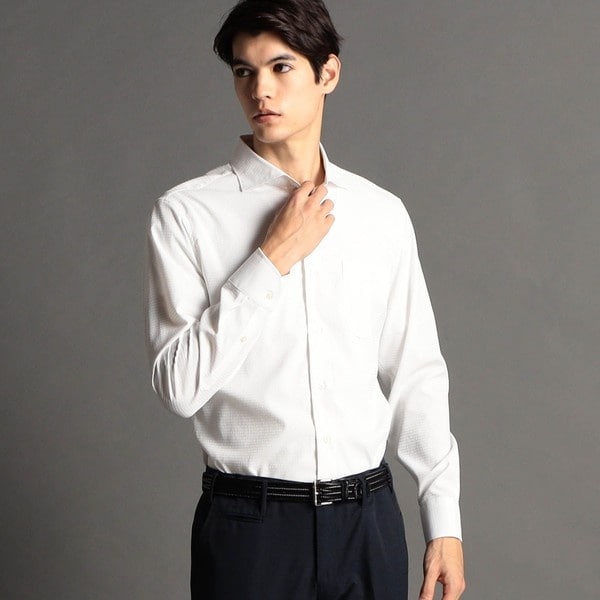 ムッシュニコルエクストラ/【ex/tra】DotAirサッカー カッタウェイカラーシャツ